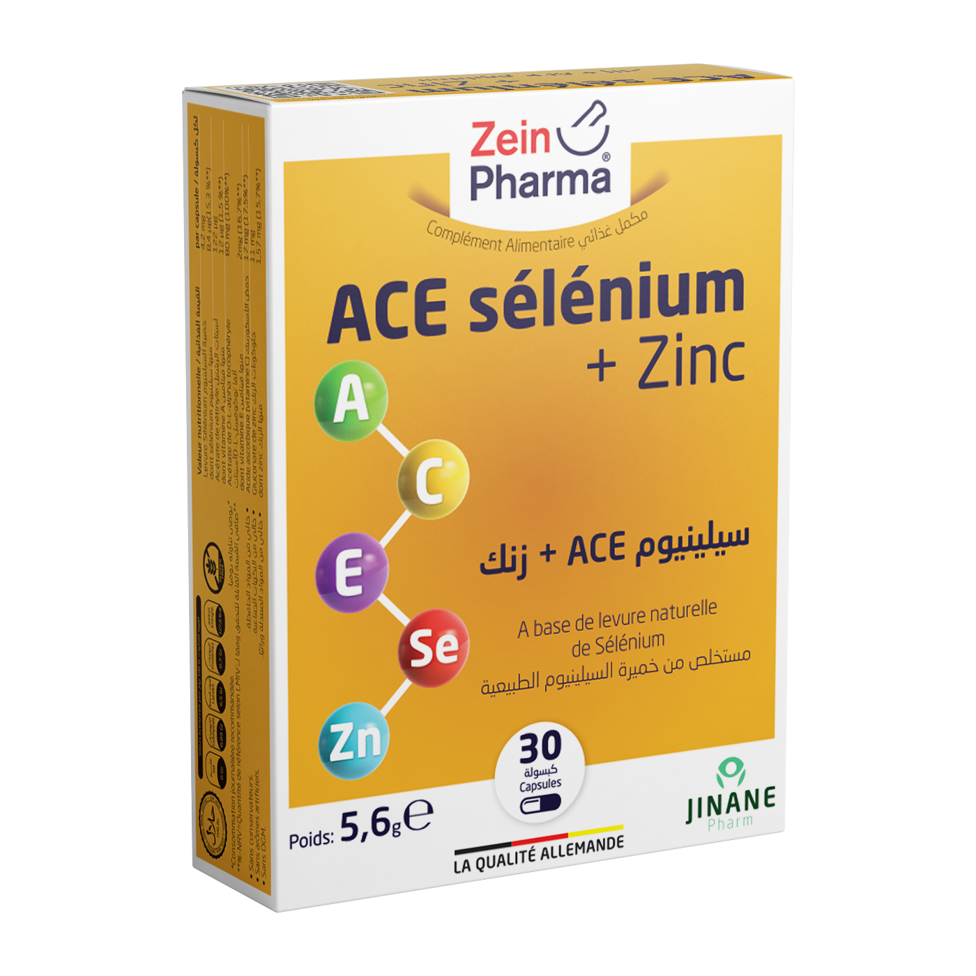 ACE sélénium + Zinc - Jinane Pharm
